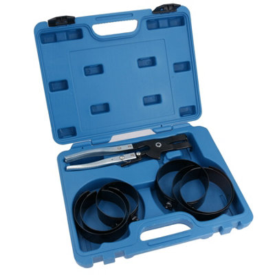 7pc Piston Ring Compressor Cylinder Installer Clamps ratchet Pliers 73 ...