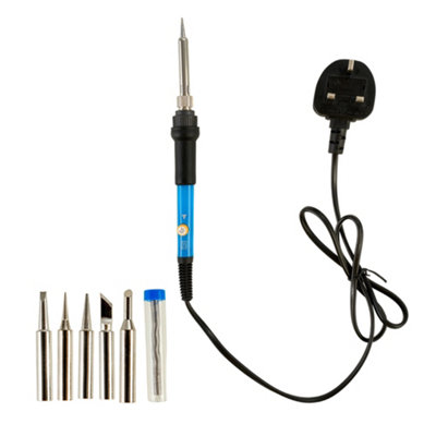 7Pcs Adjustable Temperature Electric Soldering Iron Kits Set