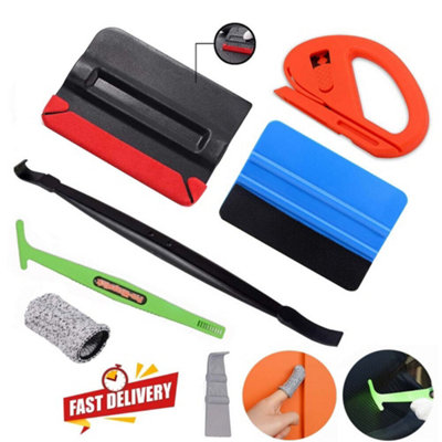 7pcs Car Film Tools Edge Rubber Scraper Window Kit Tint Film ...
