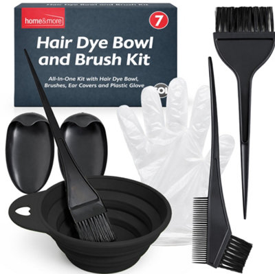 7pcs Hair Dye Bowl and Brush Kit Complete Set for At Home Hair ...