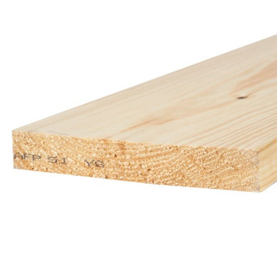 7x1.5 Inch Planed Timber (L)1200mm (W)169 (H)32mm Pack of 2