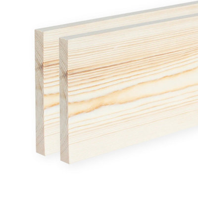 7x1 Inch Spruce Planed Timber (L)1800mm (W)169 (H)21mm Pack of 2