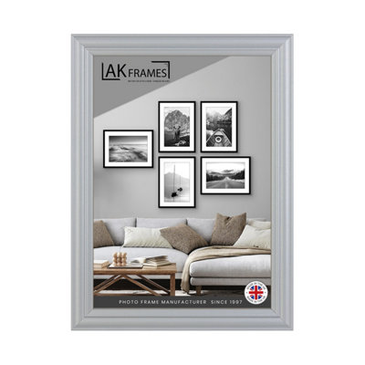 7x5" Classic Silver Modern Picture Frame - Poster Frame for Photos ...