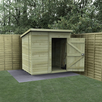 7x5 Pent Shed Timberdale 25yr Guarantee Tongue and Groove Pressure ...