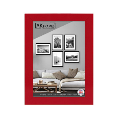 7x5" Red Poster Frame - Modern Picture Frame for Wall Art, Prints and ...