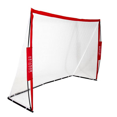 7x5ft Portable Foldable Red Football Kick Goal With Carry Bag