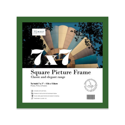 7x7 Green Picture Frame (17.8 x 17.8cm) Poster, Photo, Artwork, Gallery ...