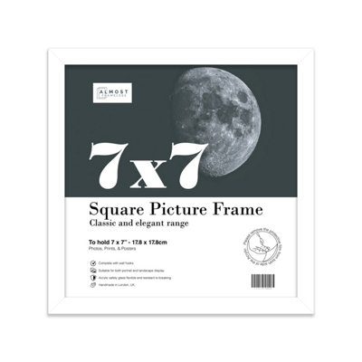 7x7 White Picture Frame (17.8 x 17.8cm) Poster, Photo, Artwork, Gallery ...