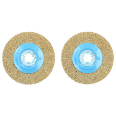 8" / 200mm Bench Grinders Wire Wheel for Rust Paint Remover + Adaptors ...