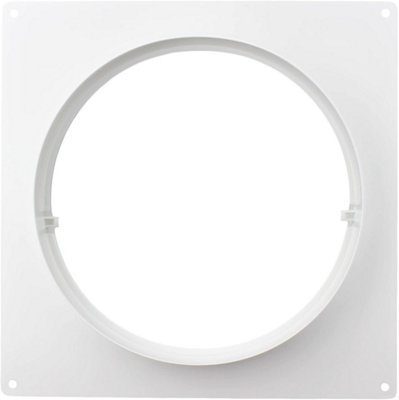 8" 200mm Ventilation Round Circular Ducting Wall Mounting Plate with ...