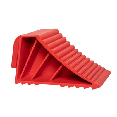 8.5cm x 23cm Set of 2 Heavy Duty Ridged Vehicle Wheel Chocks with ...