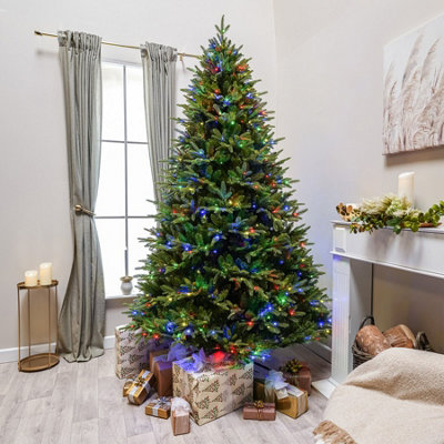 8.5ft Winchester Fir Artificial Pre-Lit PE Christmas Tree