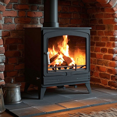 8.5kW Steel Eco Solid Multifuel Wood Burning Stove