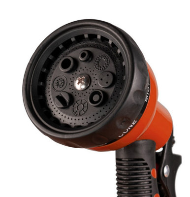 8 Function Garden Hose Spray Nozzle Head Gun Multi Pattern Adjustable ...