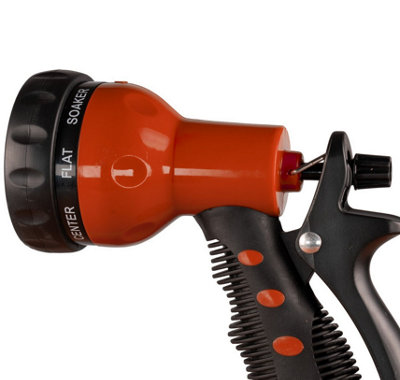 8 Function Garden Hose Spray Nozzle Head Gun Multi Pattern Adjustable ...