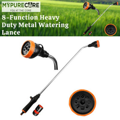 8-Function Watering Lance 83cm - Long Reach, Multi Jet Nozzle Lawn ...