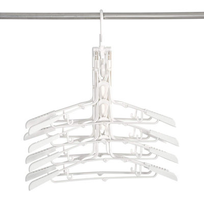 8-in-1 Folding Clothes Hangers With 360 Rotation - Collapsible Space ...