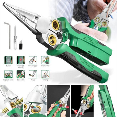 8-in-1 Wire Stripper with Voltage Tester 18-10 AWG