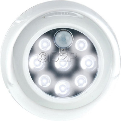 8 Led Wireless Motion Sensor Light 360 Rotation Auto Pir Ir Infrared ...