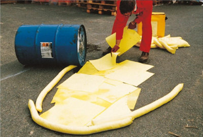 8-Pack Chemical Absorbent Socks - 300cm x 8cm for Hazardous Liquid ...