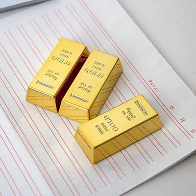 8 Pack Fake Gold Bars, Replica Gold Bullion Glittering Brick ...