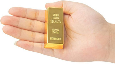 8 Pack Fake Gold Bars, Replica Gold Bullion Glittering Brick ...
