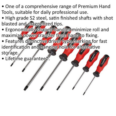 8 PACK Premium S2 STEEL Soft Grip Screwdriver Set TRX Star Security ...