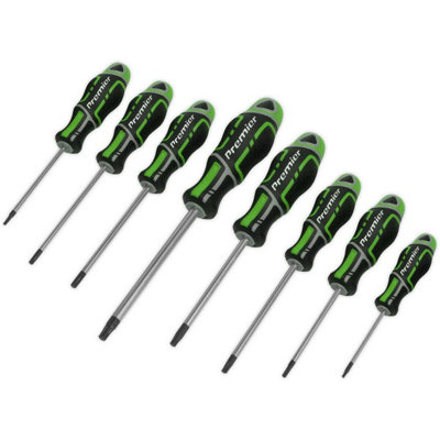 8 Pack Premium Soft Grip Screwdriver Set with TRX Star Security ...
