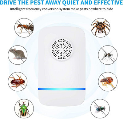 8 Pack Ultrasonic Mouse Repellent, Anti-Mouse, Silent, Non-Toxic ...