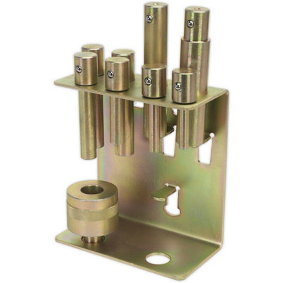 8 Piece Heavy-Duty Press Pin Set with Wall Mount Bracket - 2 to 20 ...