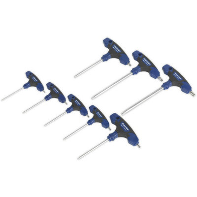 8 Piece Metric T-Handle TRX-Star Key Set - 125 to 220mm Length - Long ...