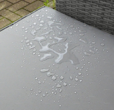 8 Seat Outdoor Garden Furniture Rattan Cube Set - Dining Table ...