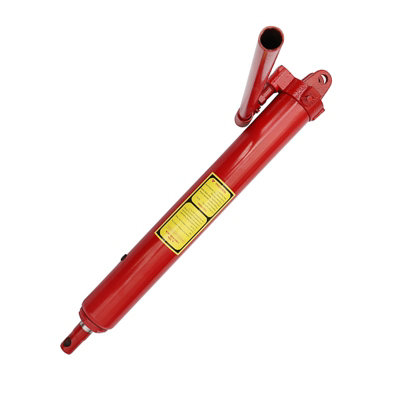 Buy 8-Ton Red Steel Long Ram Hydraulic Jack Lift with Handle | DIY at B&Q