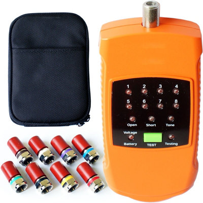 8 Way Coaxial Cable Mapper Finder Tracker Tracer Toner CCTV Aerial F ...