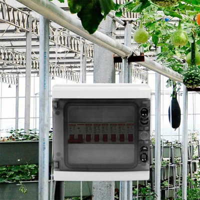 8 Way Consumer Unit Fuse Box 8 MCB Circuit Breakers Isolator Shed ...