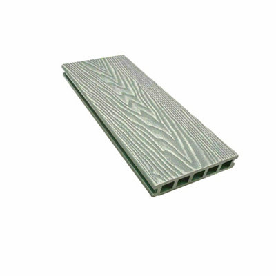 8 x Composite Decking Boards Ash Grey, 2.2m, Fade-Resistant, Easy ...