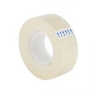 8 x Rolls Clear 19mm Post-it Sellotape Tape x 33m CORE SMALL
