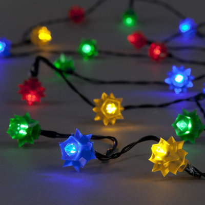 80 Multi-Color LED Flower String Lights