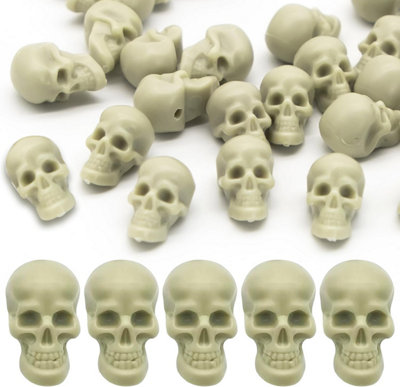 DIY Craft Skulls 14 Pcs 1.5 Inch Mini Resin Animal Skull Heads ...