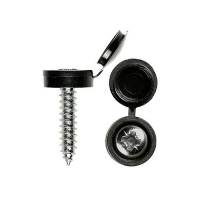 Black Hinged Screw Cap Covers Rumoe Screw Cap Cup Washer Hinged Covers ...