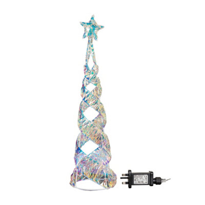 800 Light up Iridescent Shimmer Spiral Christmas Tree with 400 Warm ...