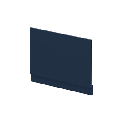 800mm Edge/Power Straight End Bath Panel & Plinth - Matt Midnight Blue ...