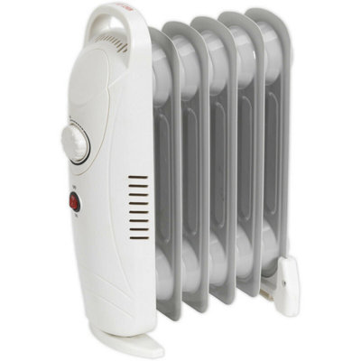 800W 6 Element Mini Oil-Filled Radiator - Thermostat Control - Auto ...