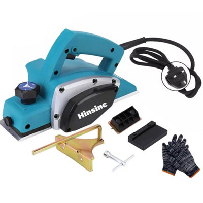 800W Portable Electric Wood Planer 3-1/4'' Hand Held Woodworking Power Tool