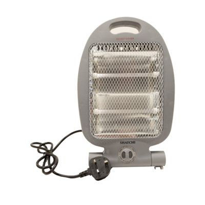 800W Quartz Heater - Instant Heat, 2 Bars, Energy Efficient