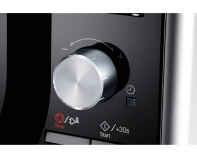 800Watts Compact Microwave LED Display Silver