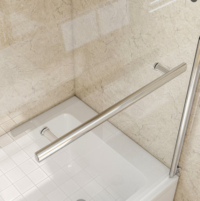 800x1400mm Sline Sanitary Over Bath Shower Screen Pivot Shower Bath ...