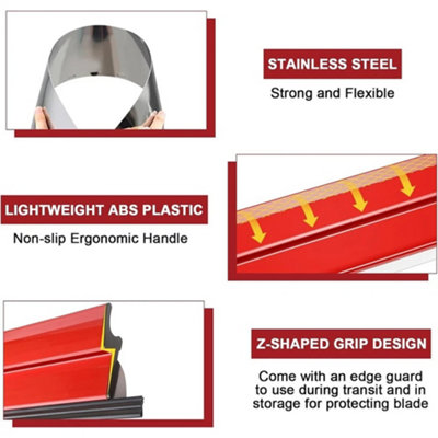 80cm Drywall Finishing Smoothing Spatula Plaster Skimming Blade Trowel ...