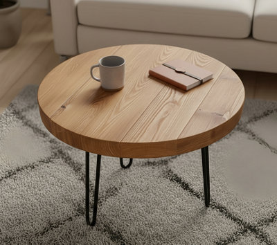 80cm OLVA Round Chunky Coffee Table