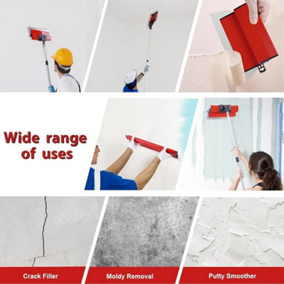 80cm Red Drywall Finishing Smoothing Spatula Plaster Skimming Blade ...